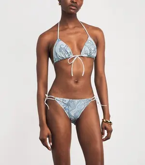 Emilio Pucci Orchidee Triangle Bikini Top