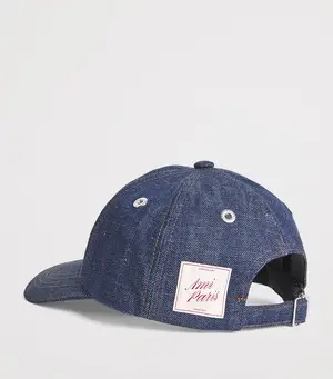 AMI Paris Denim Heritage Patch Cap
