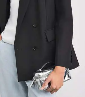 Maje Double-breasted Brooch Blazer