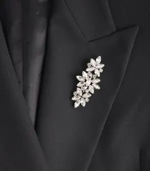 Maje Double-breasted Brooch Blazer