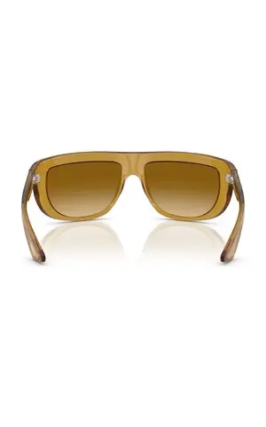 Khaite X Oliver Peoples 1974c Mask Sunglasses - Brown