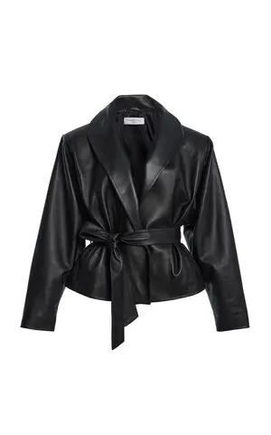 Françoise Leather Madeleine Jacket