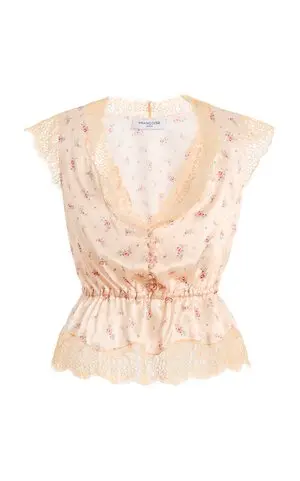 Françoise Lisette Silk Top - Light Pink