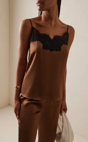 Co Lace Silk Satin Camisole