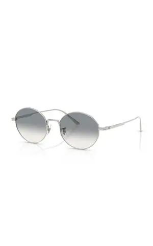 Khaite X Oliver Peoples 1994c Round-frame Sunglasses - Silver