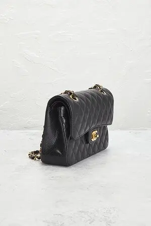 Chanel Caviar Small Classic Double Flap Bag - Black