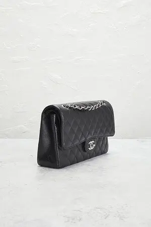 Chanel Caviar Medium Classic Double Flap Bag - Black