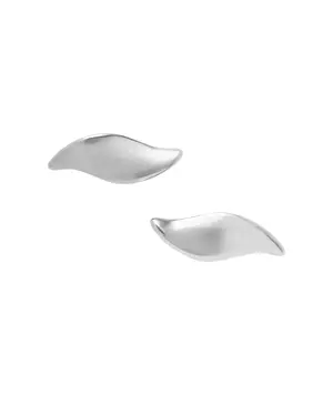 Khaite Leaf Clip-on Earrings - Silver