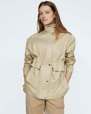ATM Anthony Thomas Melillo Cotton Twill Utility Jacket - Macadamia