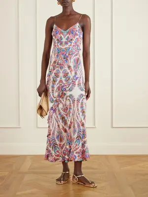 Etro Paisley-print Chiffon Maxi Dress