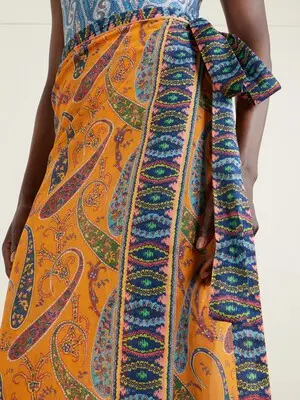 Etro Printed Cotton Cover-up - Orange