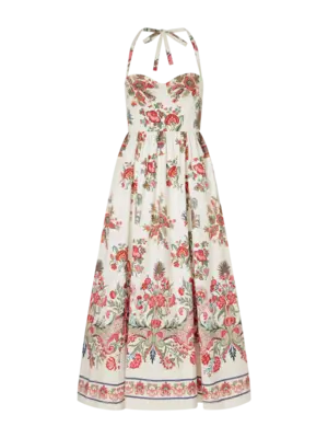 EMPORIO SIRENUSE Johanna Chintz Floral-print Maxi Dress - Red