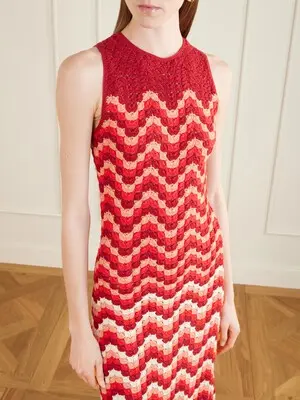 Escvdo Cuenca Crocheted Maxi Dress