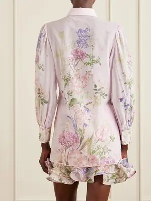 Charo Ruiz Ibiza Aster Floral-print Shirt - Pink