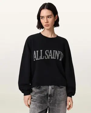 Allsaints Embroidered Sweatshirts Hoodies For Women