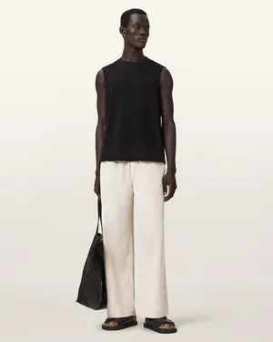 ALLSAINTS Cove Sleeveless Crew Neck Cotton T-shirt