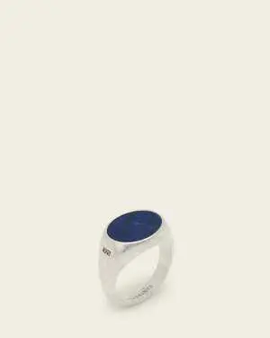 ALLSAINTS Sterling Lapis Lazuli Ring - Silver