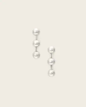 ALLSAINTS Ebby Drop Earrings - Silver