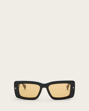 ALLSAINTS AllSaints Cordie Rectangular Sunglasses Black