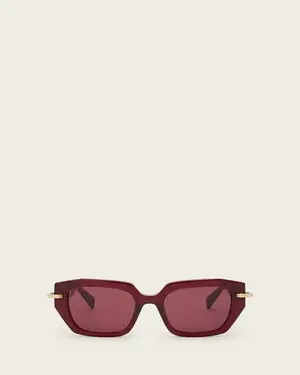 ALLSAINTS Callisto Cat Eye Sunglasses - Burgundy