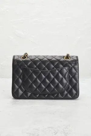 Chanel Caviar Small Classic Double Flap Bag - Black