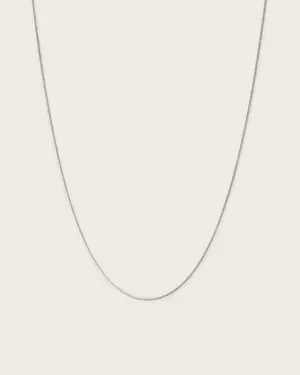 ALLSAINTS Sterling Curb Chain Necklace - Silver
