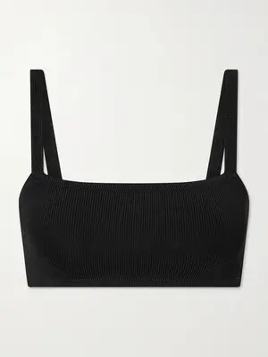 Calle Del Mar Stretch-knit Bralette Black