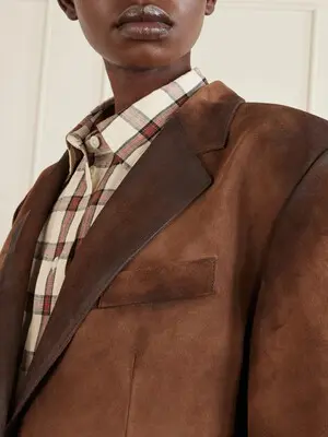 Acne Studios Distressed Suede Blazer