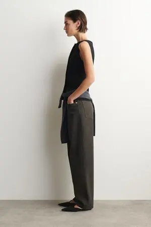 Cos Cotton-blend Crepe Vest