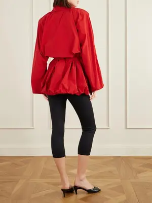 Magda Butrym Belted Crinkled-shell Jacket
