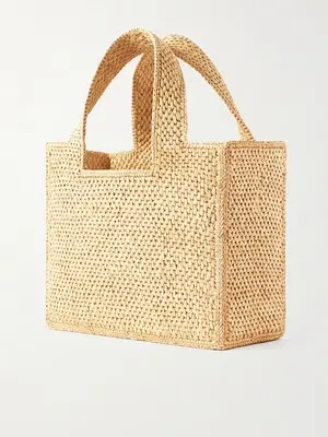 Loewe Paula's Ibiza Embroidered Raffia Tote - Neutrals