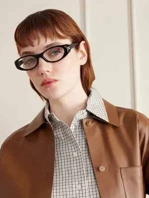 Miu Miu Cat-eye Acetate Optical Eyeglasses