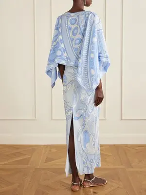 Emilio Pucci Printed Silk-twill Maxi Dress