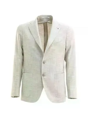 Tagliatore Notched Lapel Single-breasted Jacket - Neutrals