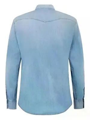 Dsquared2 Polo-collar Long-sleeve Shirt - Blue