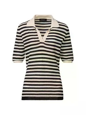 Fabiana Filippi Striped V-neck Top