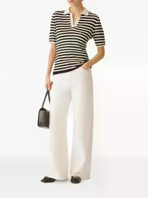 Fabiana Filippi Striped V-neck Top