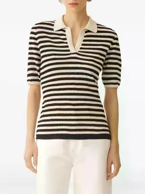 Fabiana Filippi Striped V-neck Top