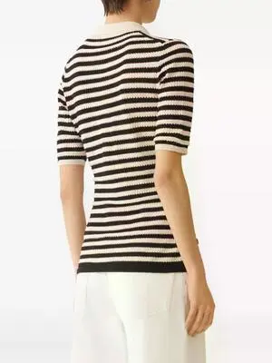 Fabiana Filippi Striped V-neck Top