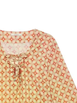 Malìparmi Beaded Geometric Print Tunic