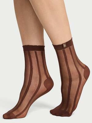 Victoria's Secret 2-pack Sheer Crew Socks - Print