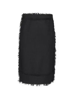 JNBY Fringed Straight Skirt - Black