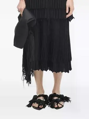 JNBY Textured Midi Skirt - Black