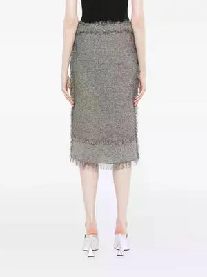 JNBY Fringed Midi Skirt - Grey