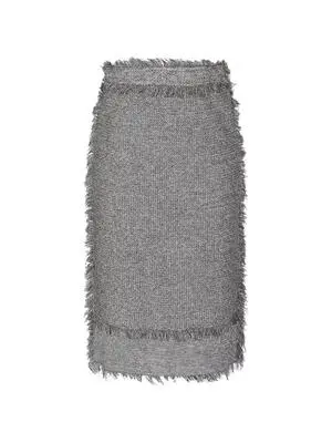 JNBY Fringed Midi Skirt - Grey