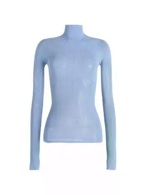 MARGHERITA MACCAPANI Open Knit Mock-neck Top