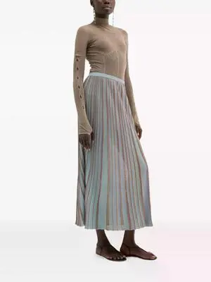 MARGHERITA MACCAPANI Straight Terry Skirt - Blue