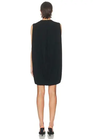 Alexander Wang Fitted Draped Back Mini Dress