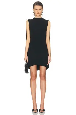 Alexander Wang Fitted Draped Back Mini Dress