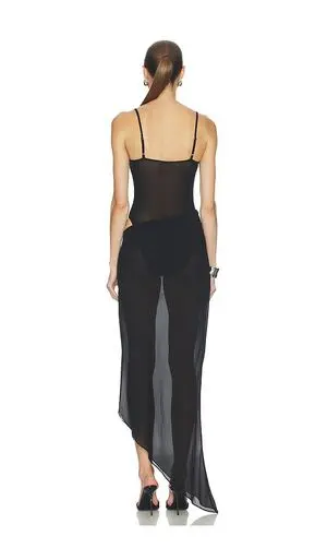 CAMILA COELHO Greer Maxi Dress - Black